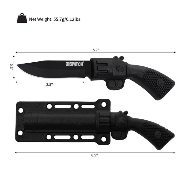 6.5" Fixed Blade Knife with Neck Sheath – Dispatch Knives